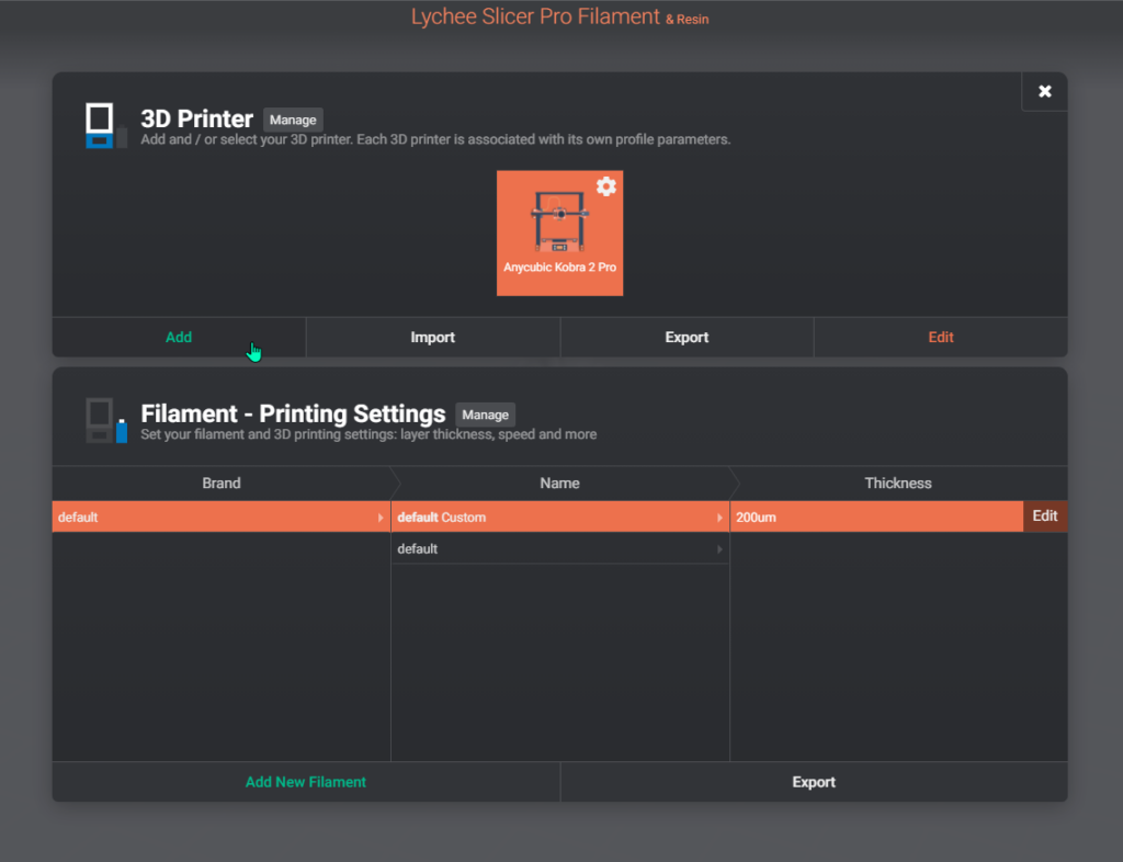 3D Printer – Lychee Documentation
