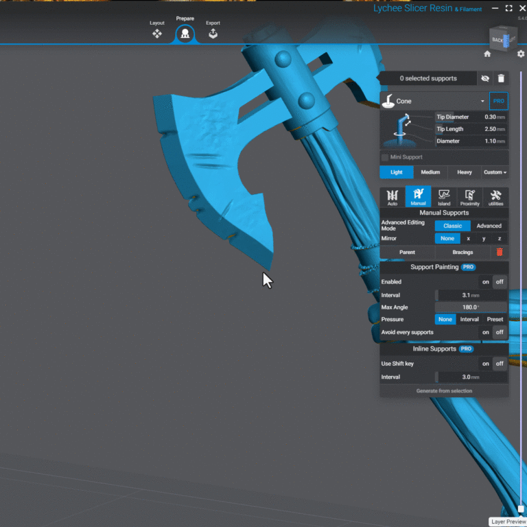 Manual Supports – Lychee Documentation