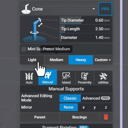 Manual Supports – Lychee Documentation